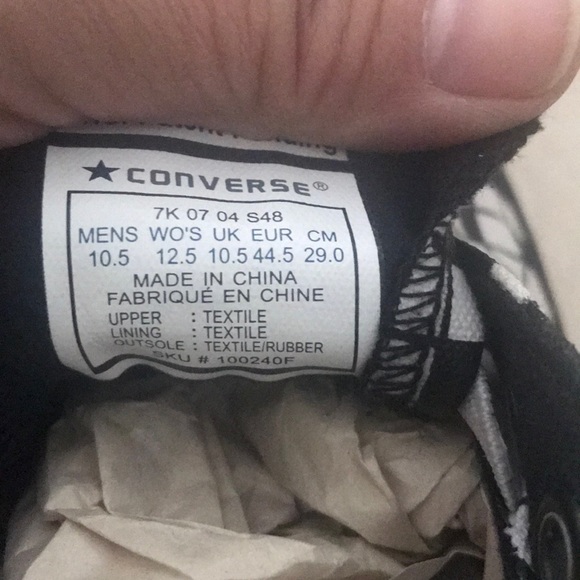 Converse | Shoes | Converse Crossword Puzzle Mns 5 Womens 125 | Poshmark